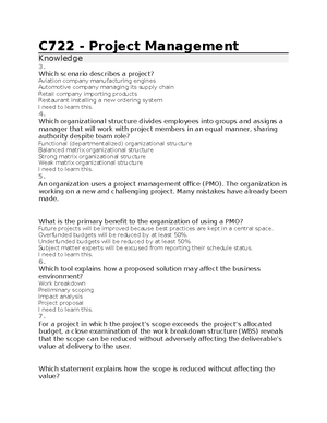 [Solved] Erin is a project manager and is in charge of a new project ...