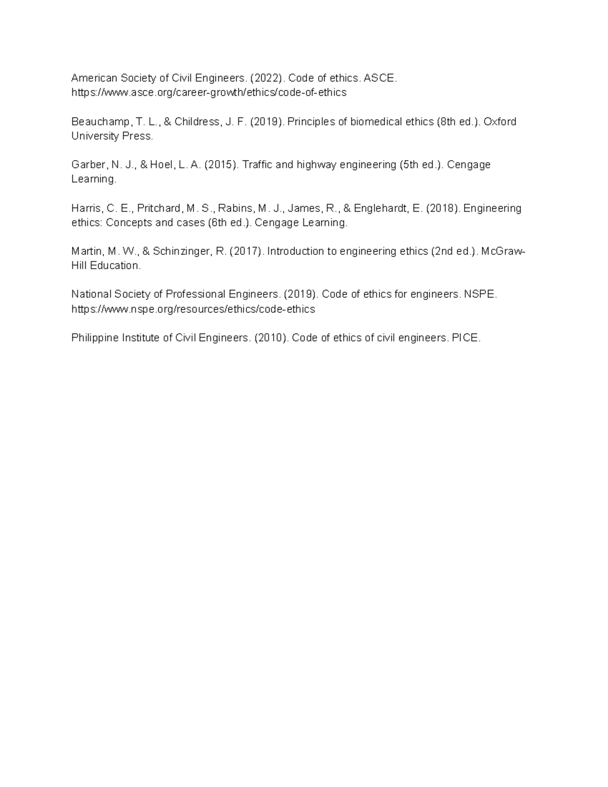 ASCE Code of Ethics and Engineering Ethics Overview - Studocu