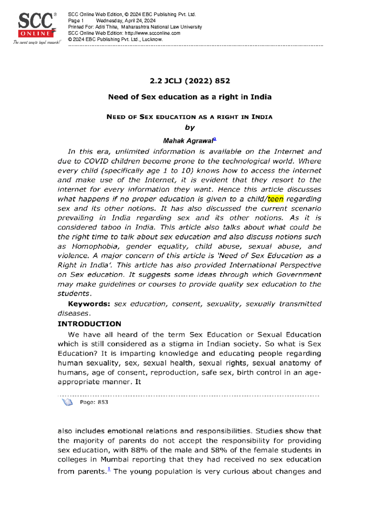 J 22 JCLJ 2022: EBC Publishing Review Document - Studocu
