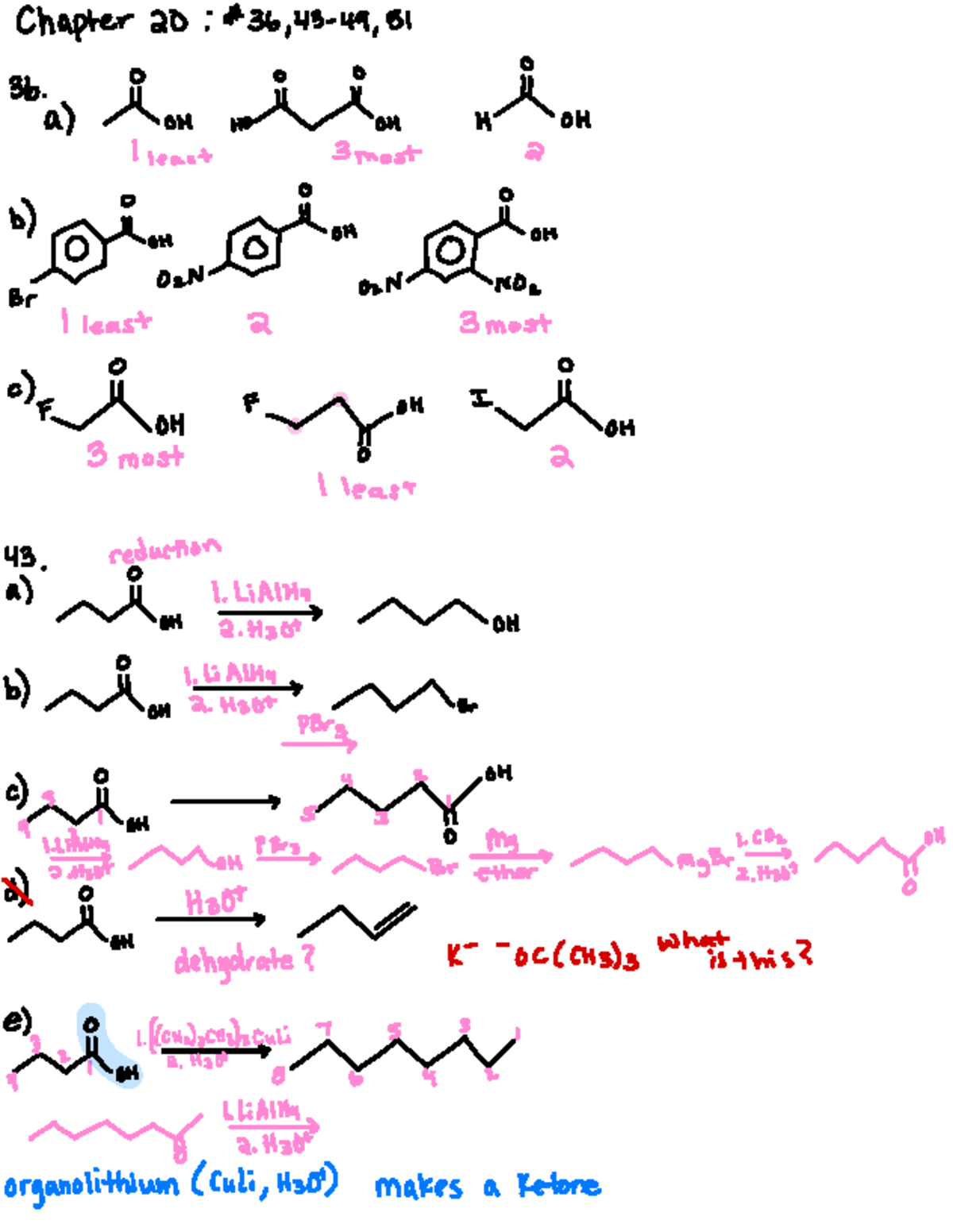Chapter 20 HW 7 - Homework Practice on Organic Reactions - Studocu