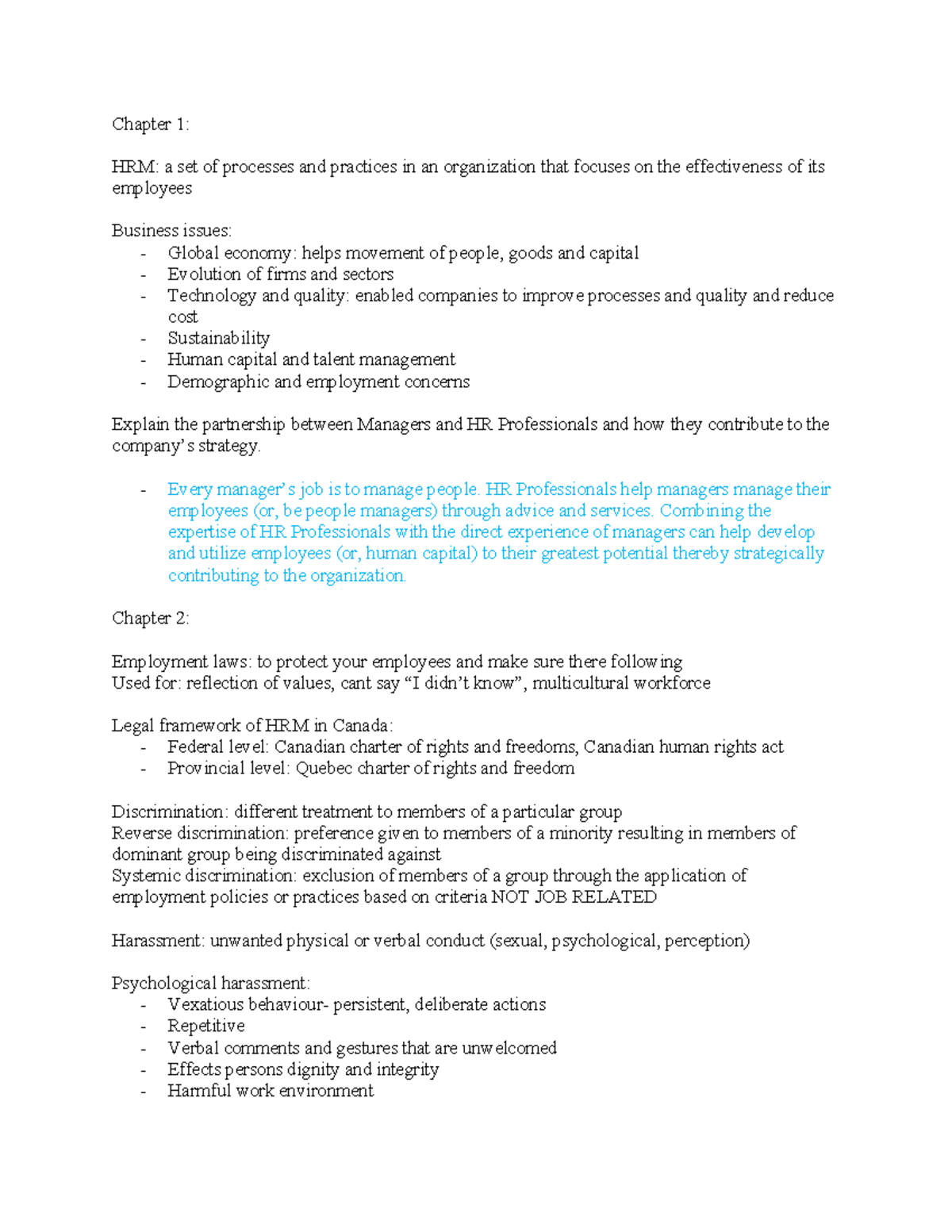 Midterm 1 Review: HRM Processes, Employment Laws, and Job Analysis ...