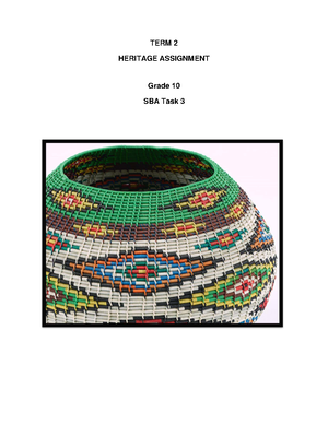History essay - Grade: 10 - Further Education and Training - Studocu