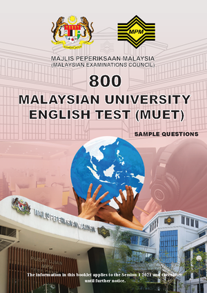 Collection OF MUET 2020 Sample Speaking Questions - A COLLECTION OF ...