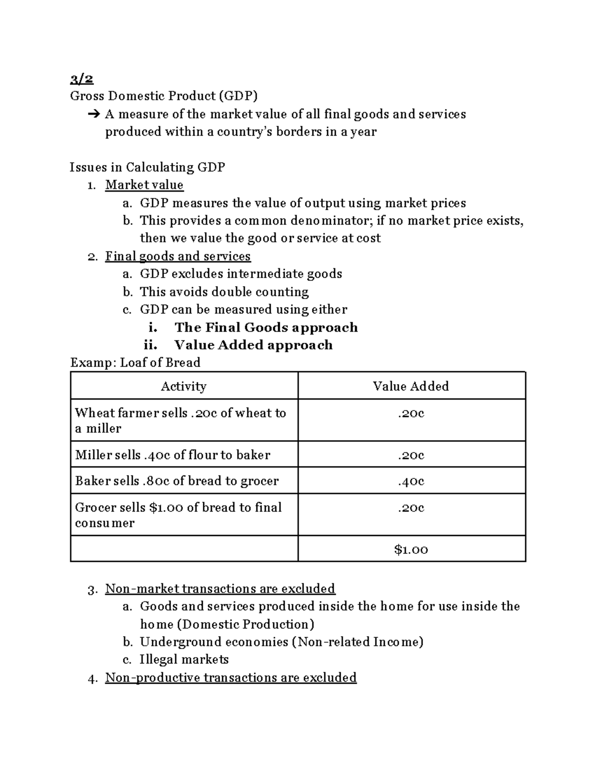 Macro Econ Part III: Understanding GDP Measurement and Income ...