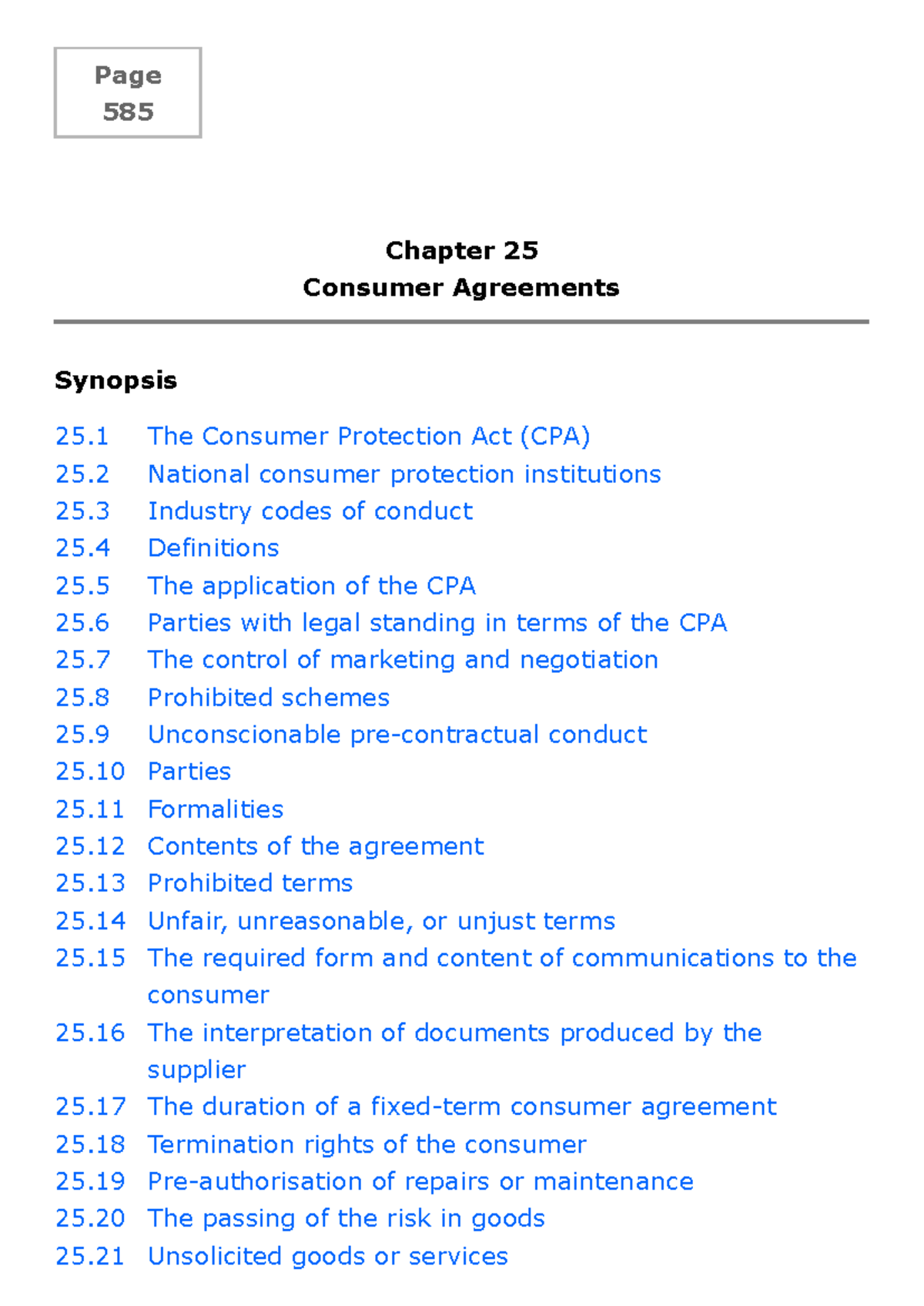 Chapter 25: Consumer Agreements Overview - CPA Insights - Studocu