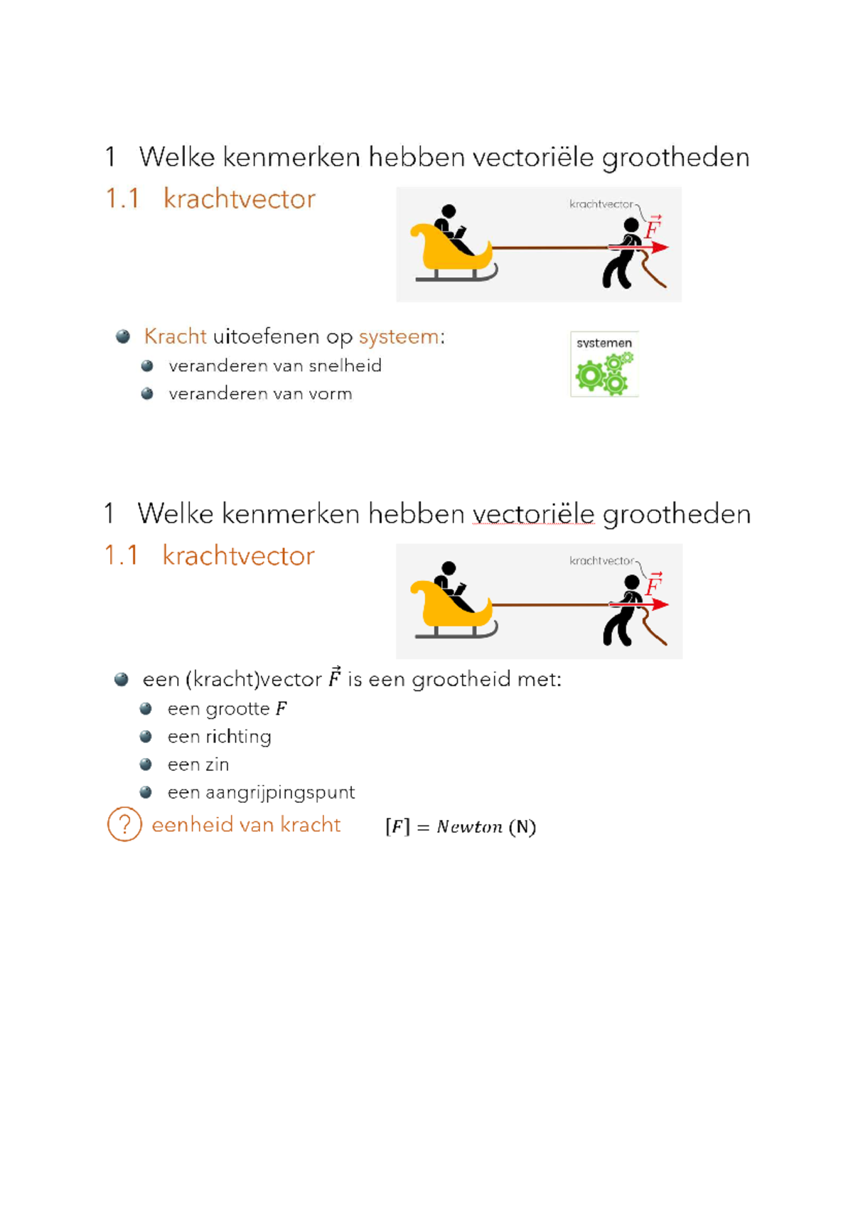 Fysica: Kenmerken van Vectoriële Grootheden en Newtons Bewegingwetten ...