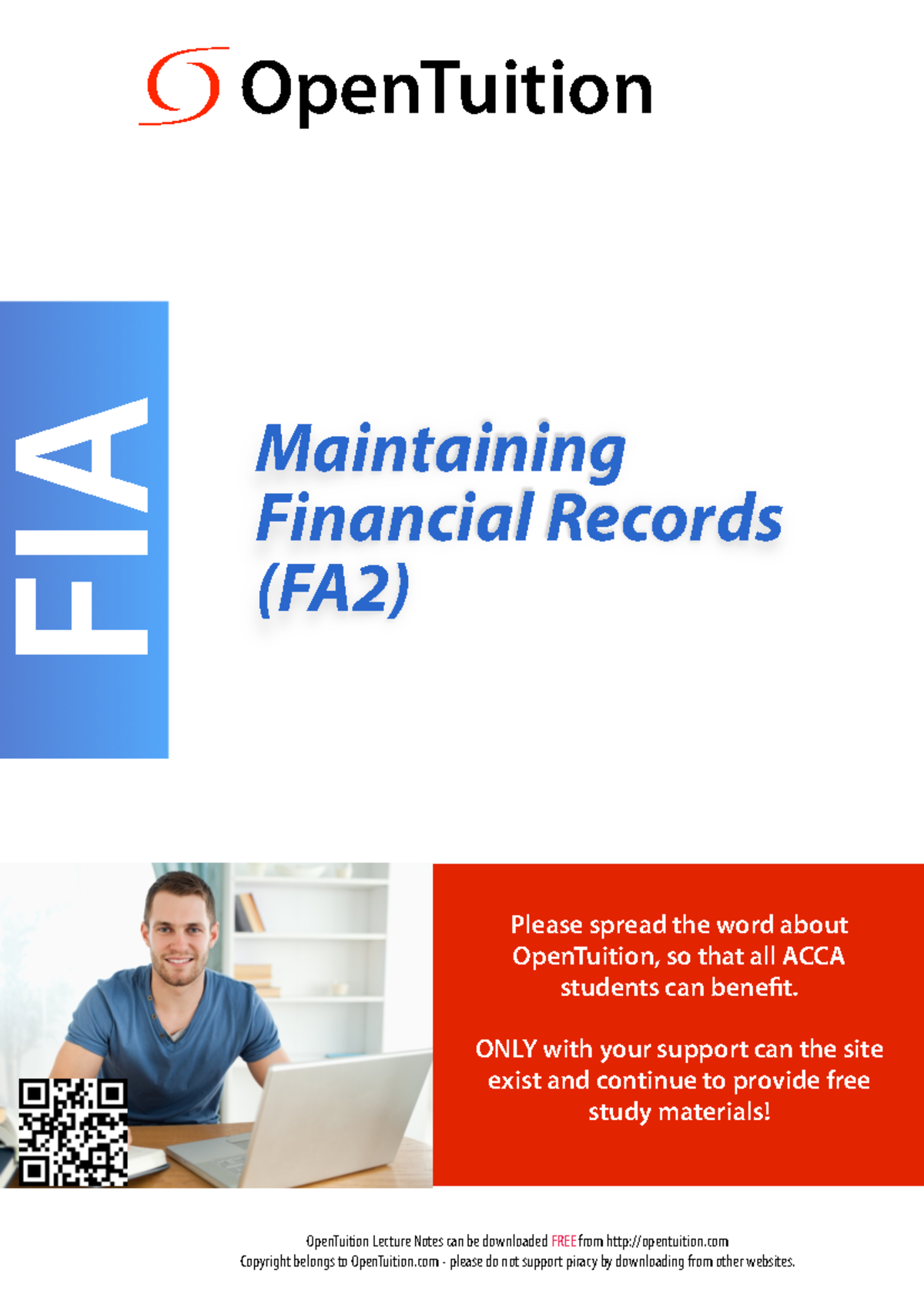 FIA FA2 Final Exam Summarised Lecture Notes on Financial Records - Studocu