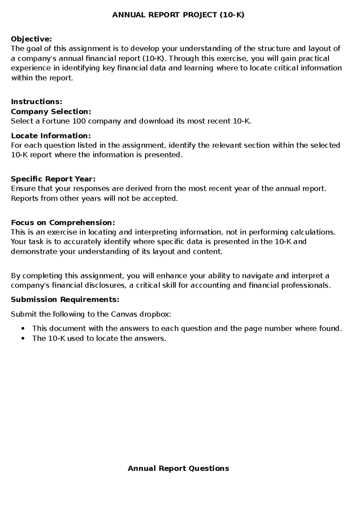 Annual Report Project: Navigating Financial Data for Fortune 100 ...