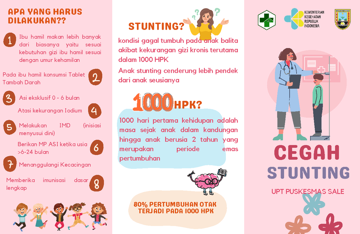Cegah Stunting: Leaflet Edukasi Gizi untuk 1000 HPK - Studocu