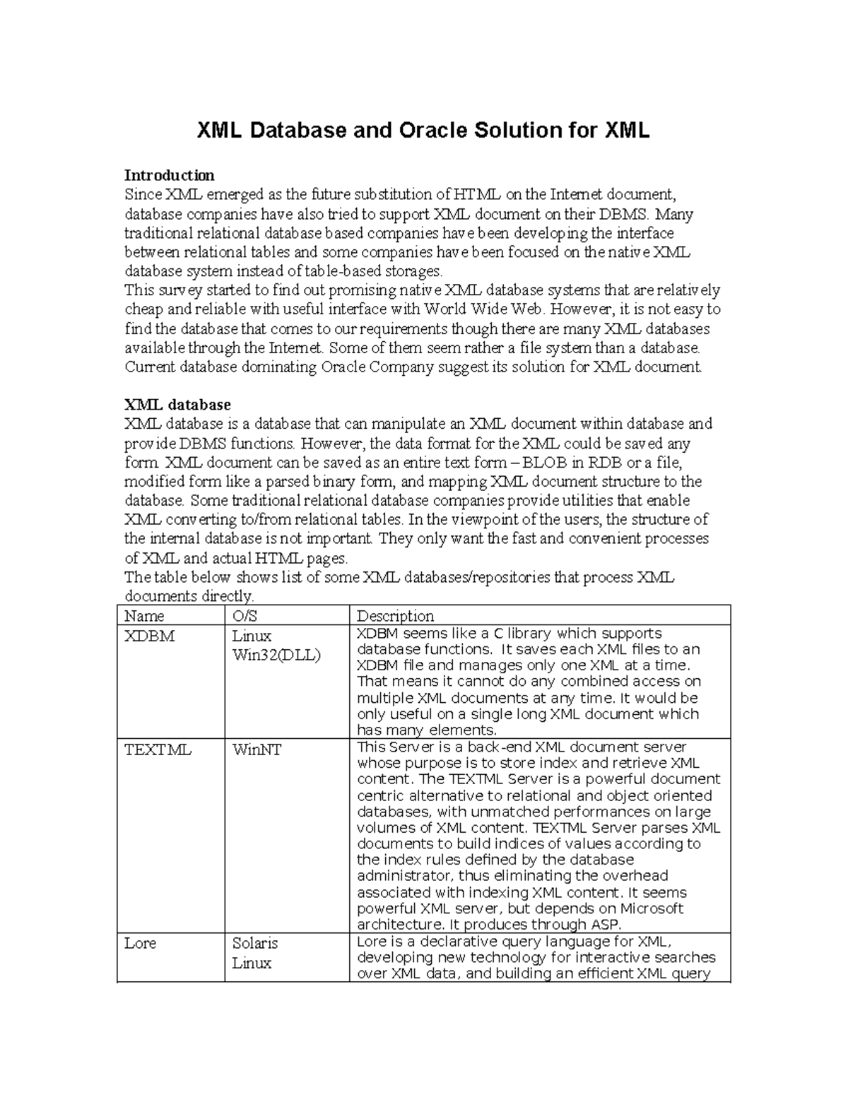 Xmldb-Oracle - topics - XML Database and Oracle Solution for XML ...