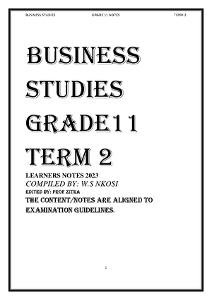 [Solved] Summarize module 2 on Entrepreneurship and business management ...