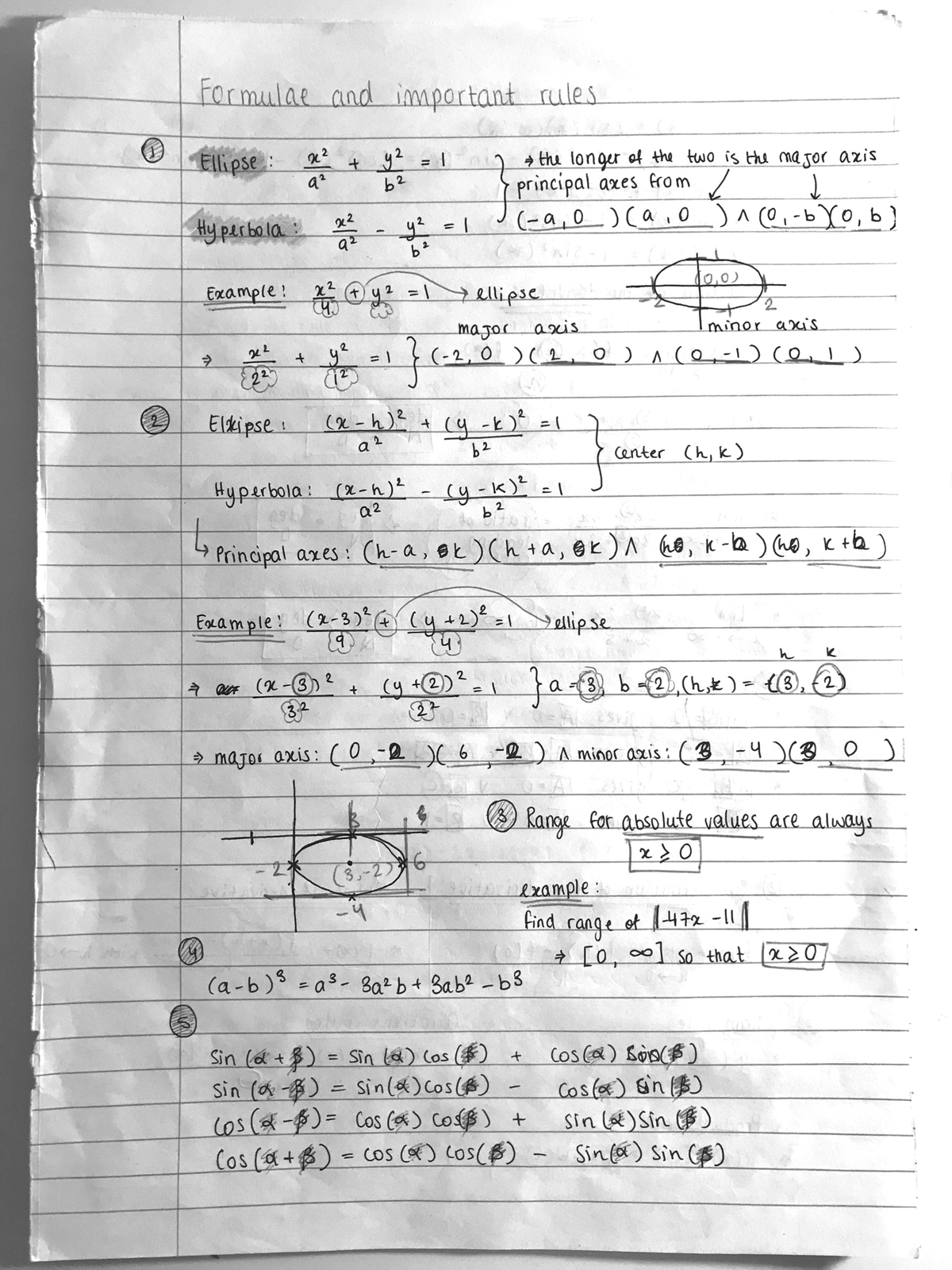 Calculus Theories and Rules Overview 2019-2020 - Studeersnel