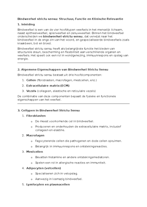 Samenvatting van de thoraxholte: structuur en functie - Studocu