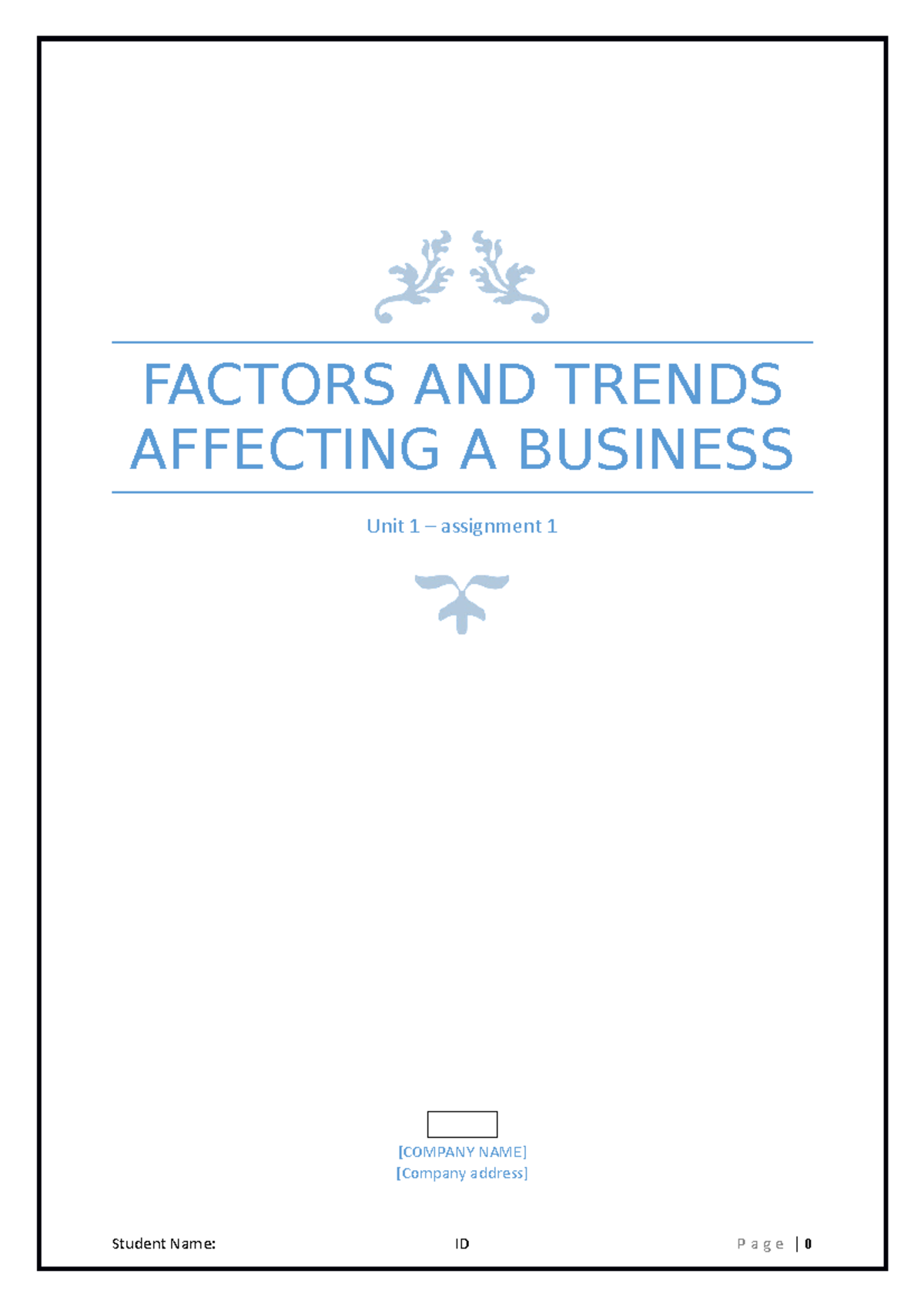 Unit 1 - Business Assignment: Factors & Trends Impacting Start-ups ...