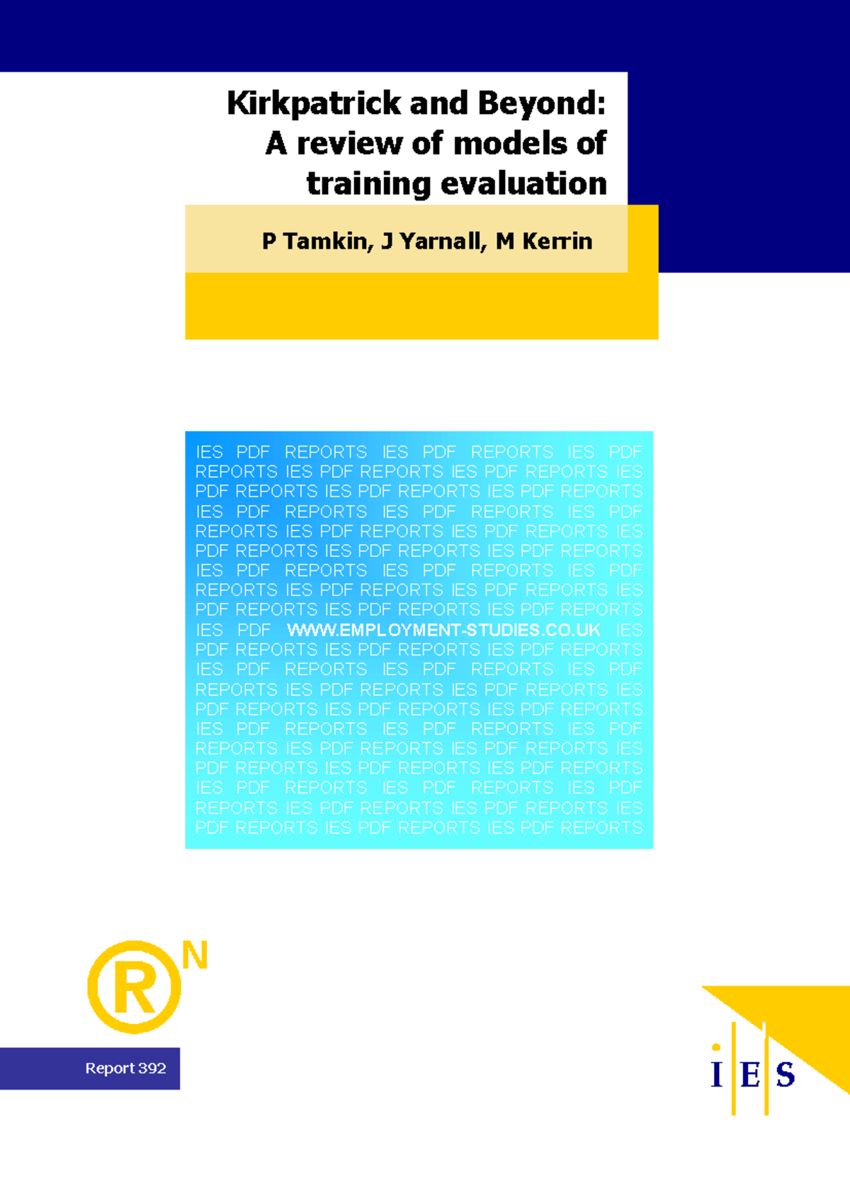 Kirkpatrick Model & Beyond: Evaluating Training Effectiveness - Studocu