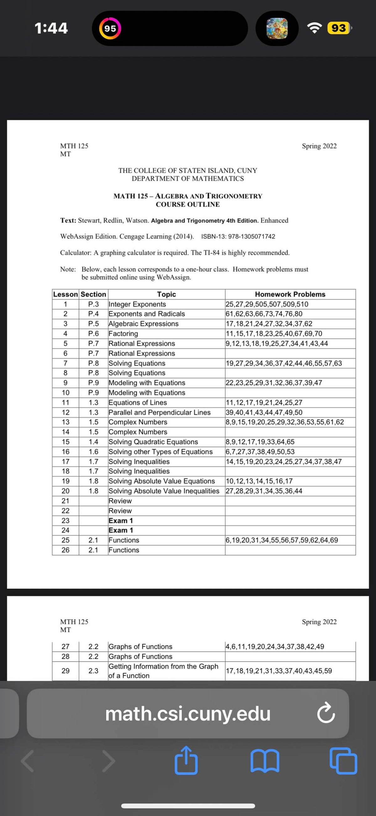 MTH 125 Spring 2022 - Comprehensive Study Guide for Final Exam - Studocu