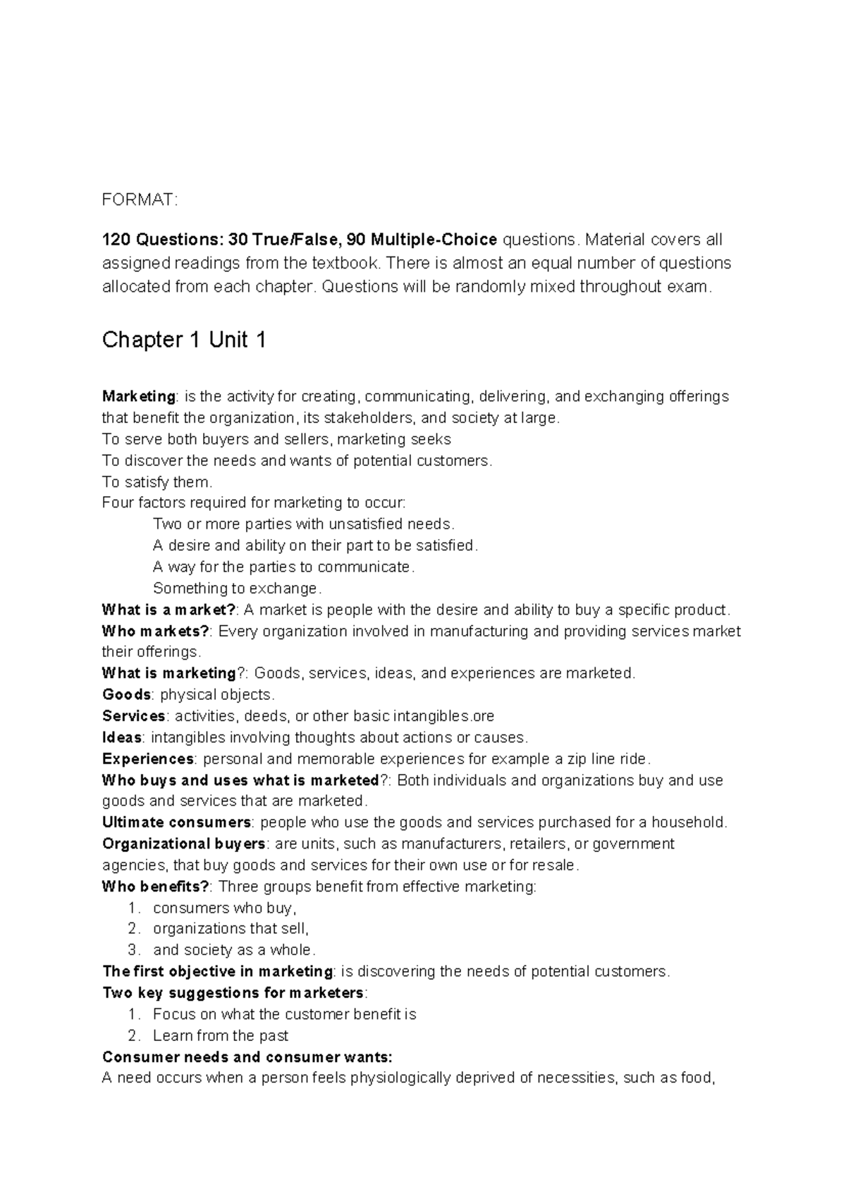 MCS 1000 Comprehensive Final Exam Study Notes and Insights - Studocu