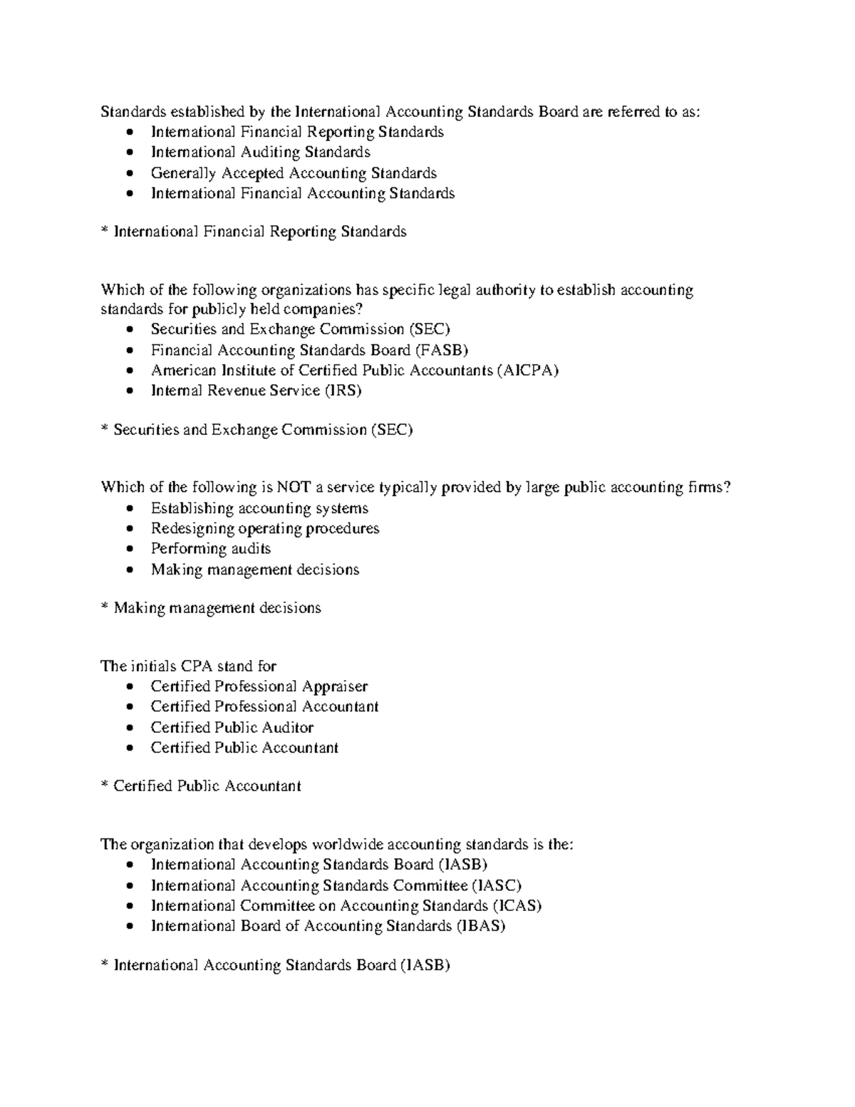 C213 - Ch 4 Quiz - Practice Questions and Answers for Review - Studocu