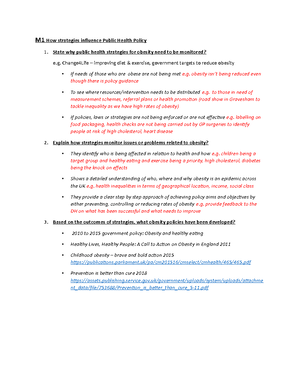 Unit 8 P1 M1 Worksheet - yyyy - Our Healthy Nation – Promoting Public ...