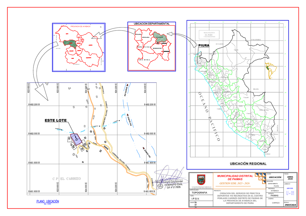 Mapa Político de Ayabaca y Regiones - Topografía I.P.S.V. - Studocu