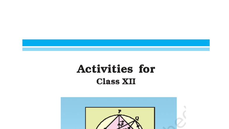 Mathematics Activities for Class XII (2025-2026) - Studocu