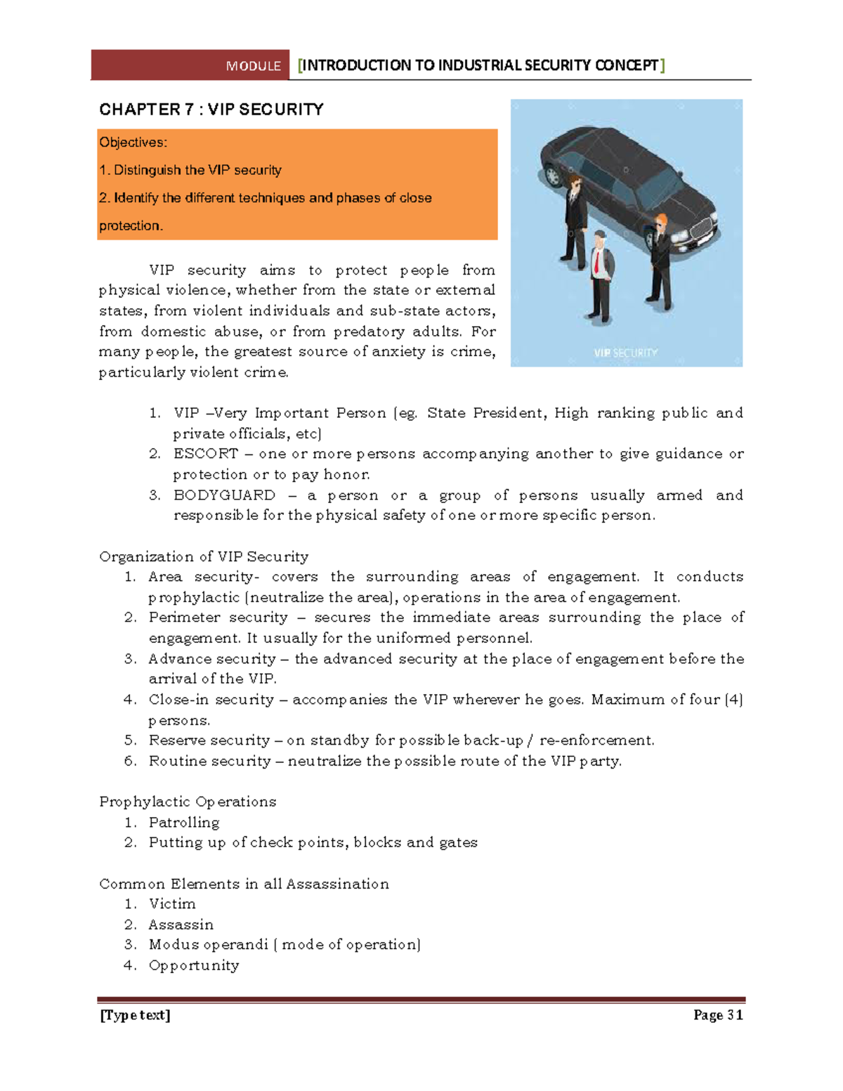 Chapter 7- VIP Security - CHAPTER 7 : VIP SECURITY Objectives ...