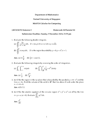 Final Exam CS2040S - Data Structures & Algorithms Practice Materials - Studocu