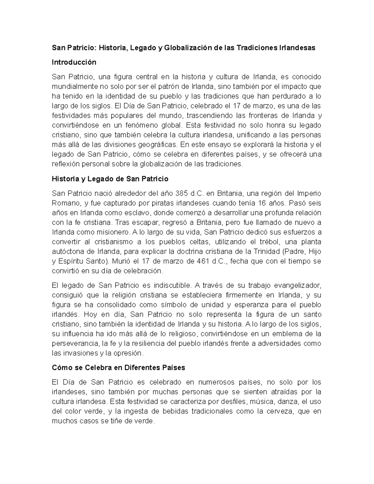 San Patricio: Historia y legado de las tradiciones irlandesas - AFI ...
