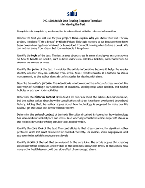 ENG 130 Project APA - Analysis of “Take A Break” by Nicole Peluse ...