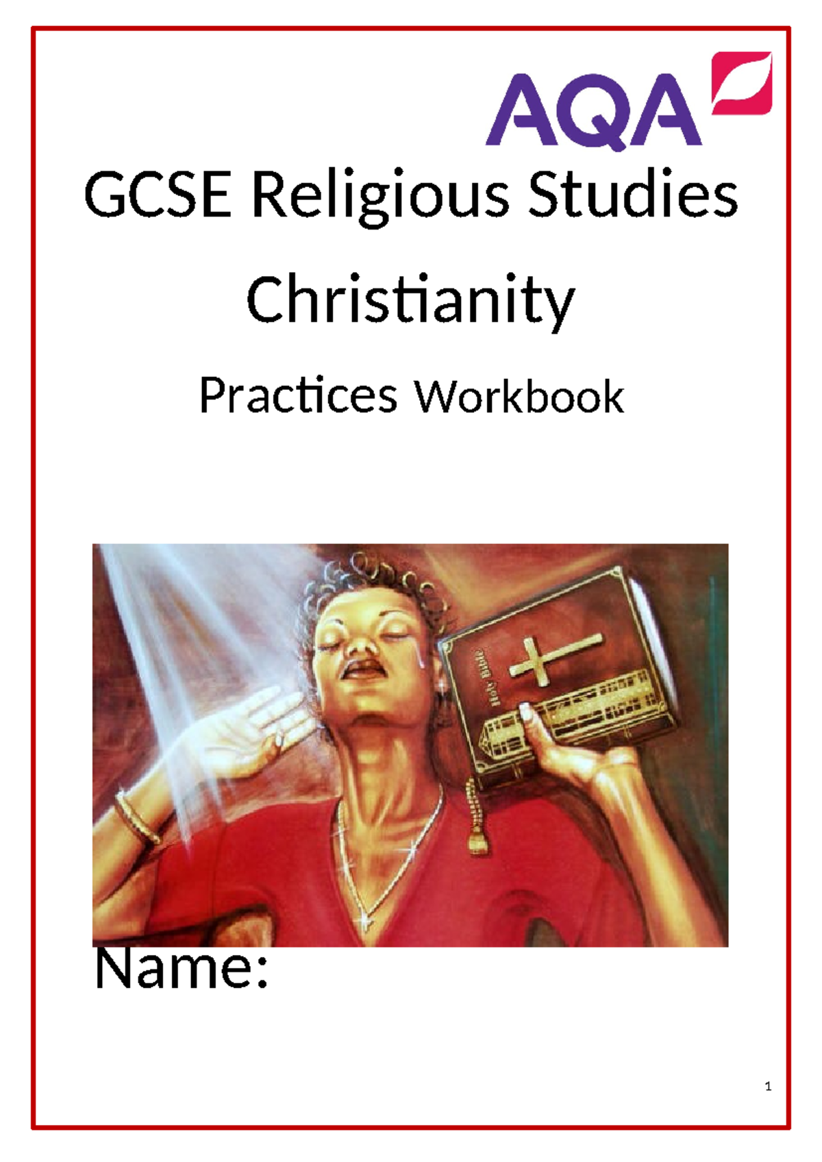 GCSE Religious Studies: Workbook on Christian Practices and Worship ...