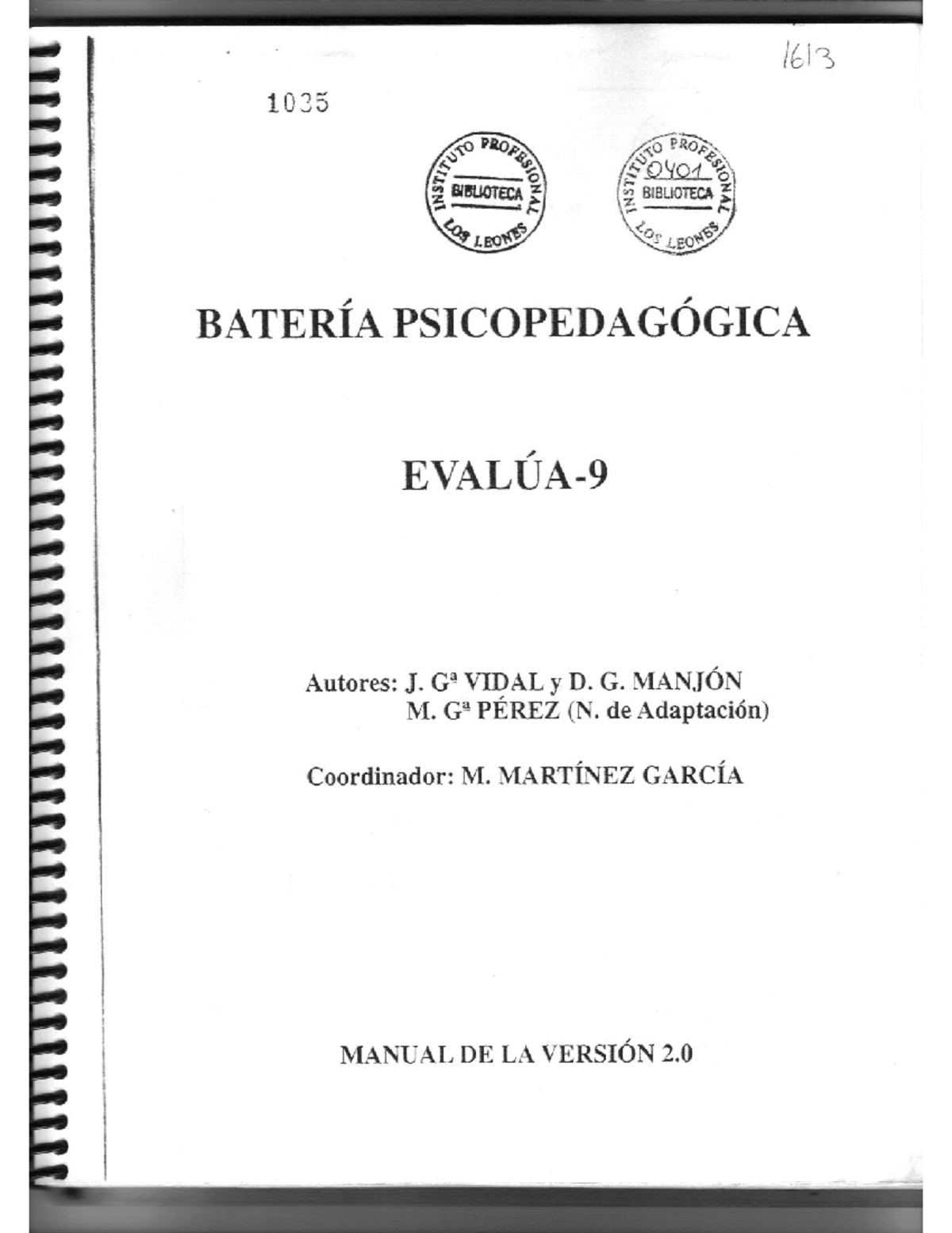 Manual Evalua 9 Version 2 - escritura - Studocu