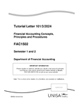 [Solved] FAC1502 ASSESSMENT 4 SEM 1 OF 2025 - Financial Accounting Principles (FAC1502) - Studocu