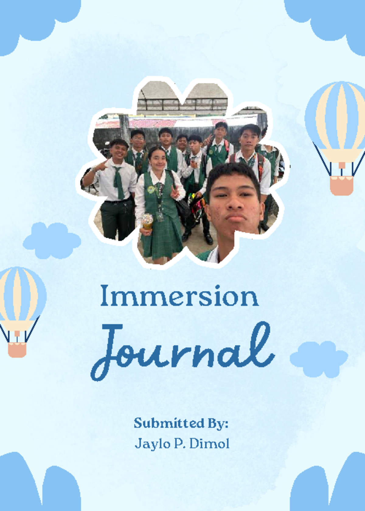 Immersion Journal: Reflections on Mechanical Work Experience - Studocu