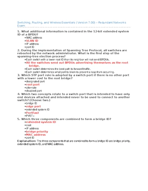 CCNA 3 v7 Modules 1 – 2 OSPF Concepts and Configuration Exam Answers - Enterprise Networking ...