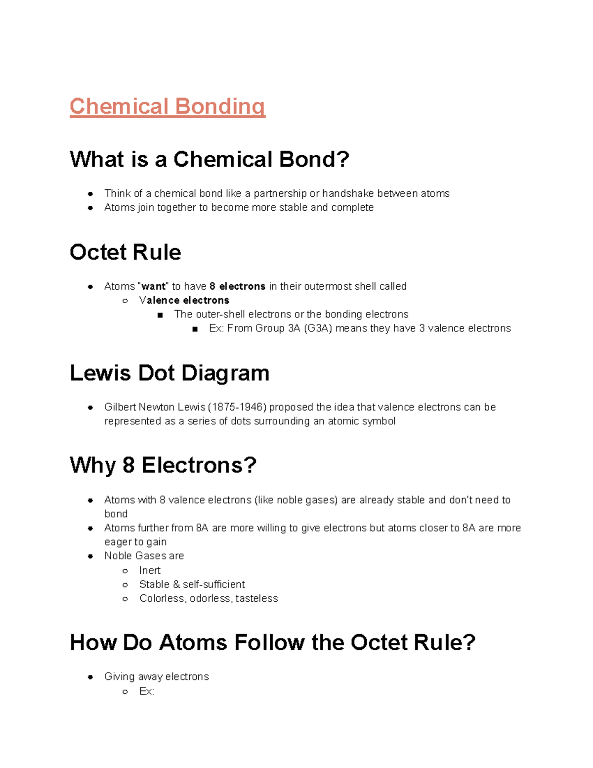 Chemical Bonds: Ionic & Covalent Traits in Physical Science (G3A) - Studocu