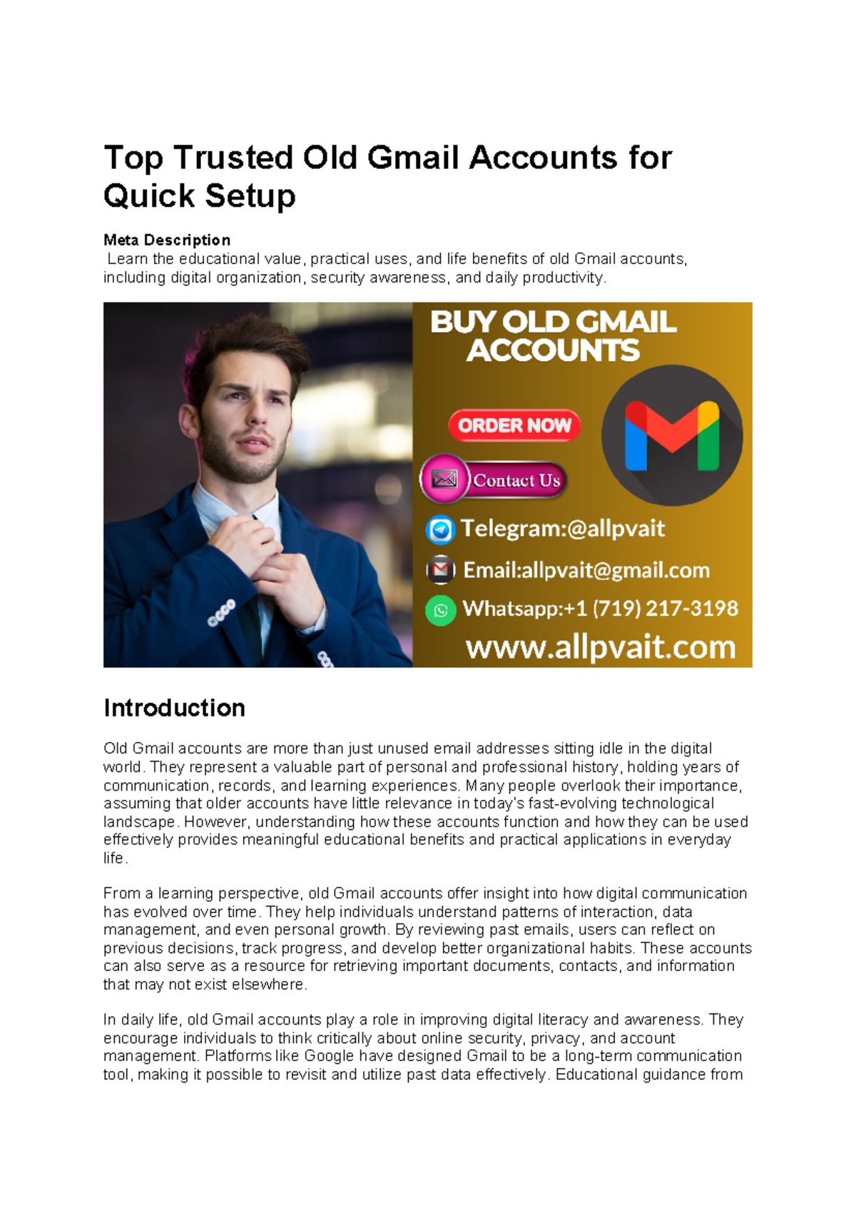 Maximizing the Value of Old Gmail Accounts: A Practical Guide - Studocu