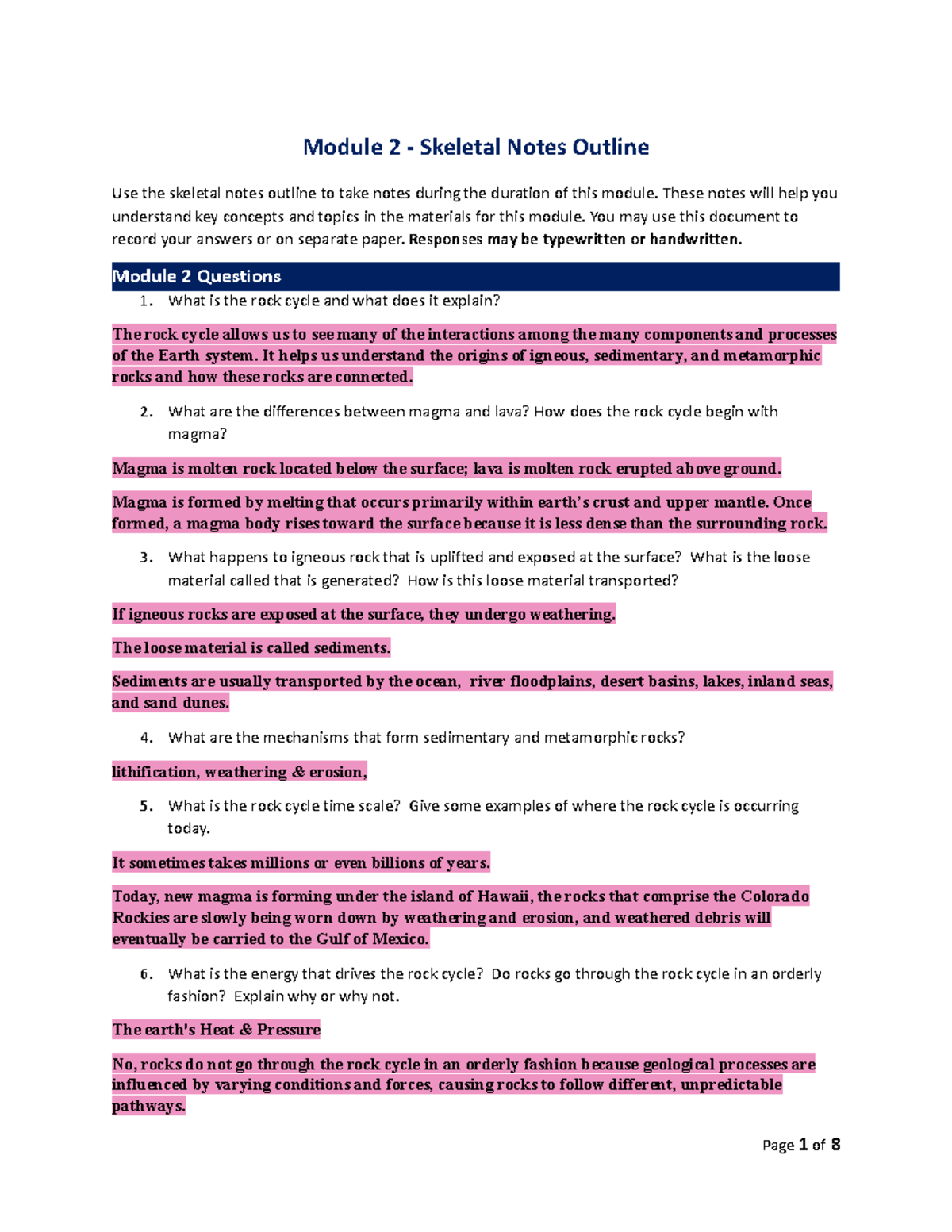 Module 2 Skeletal Notes- Jazzmine Govea.docx - Module 2 - Skeletal ...