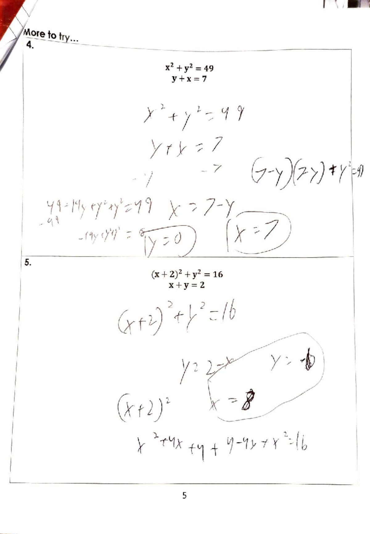 Math 101: Graphing Functions and Analyzing Intersections - Studocu
