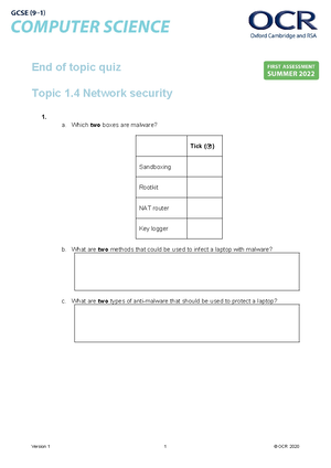A Level Computer Science H446 Qualification Clarification Guide ...