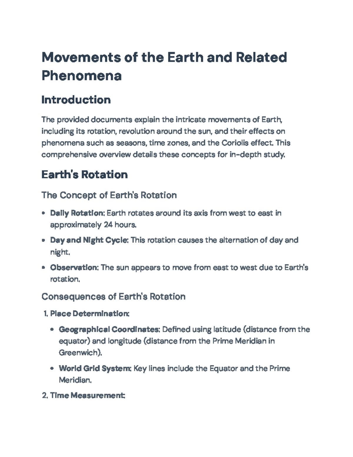 Understanding Earth's Movements: Rotation, Revolution, and Effects ...