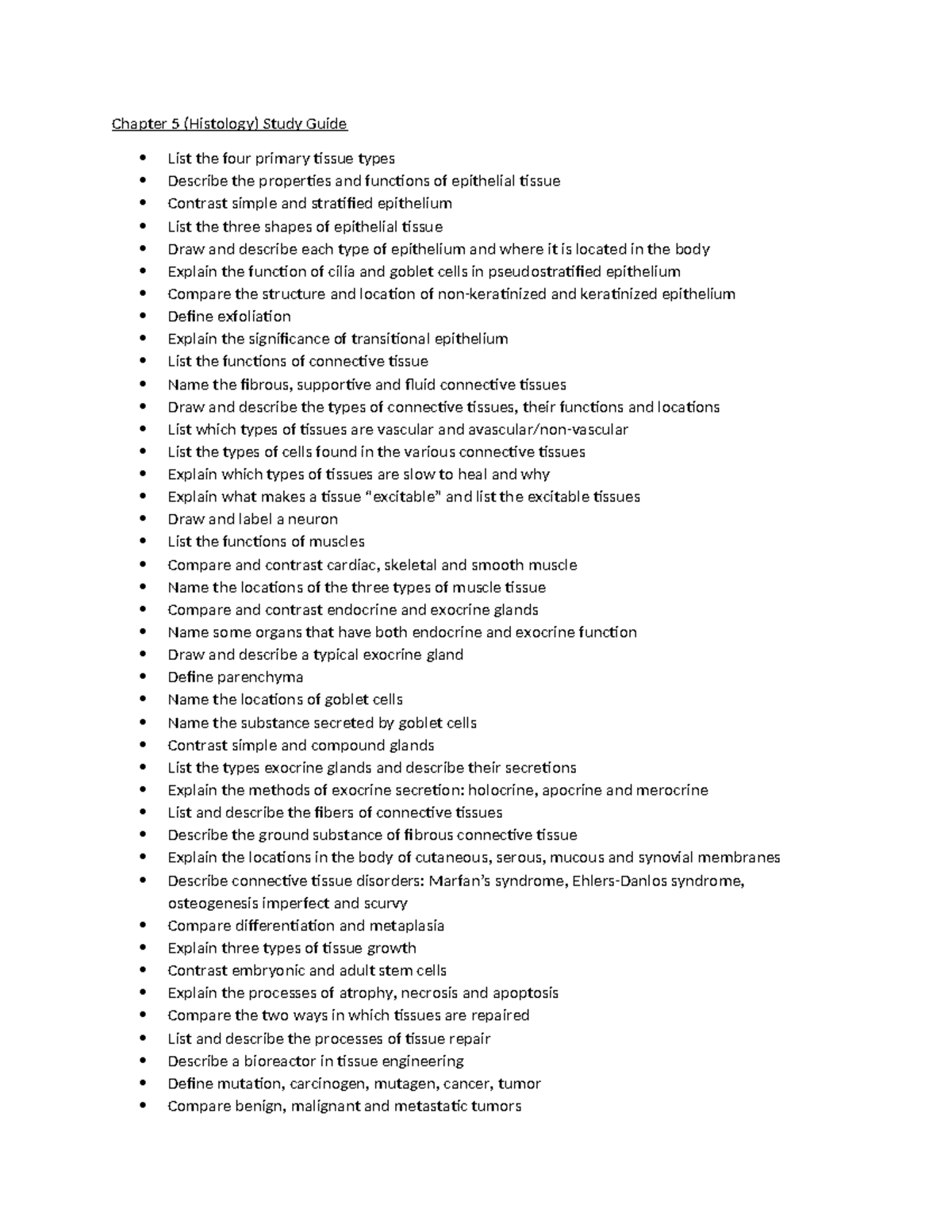 Final Exam Study Notes for BIO101: Comprehensive Review Guide - Chapter ...