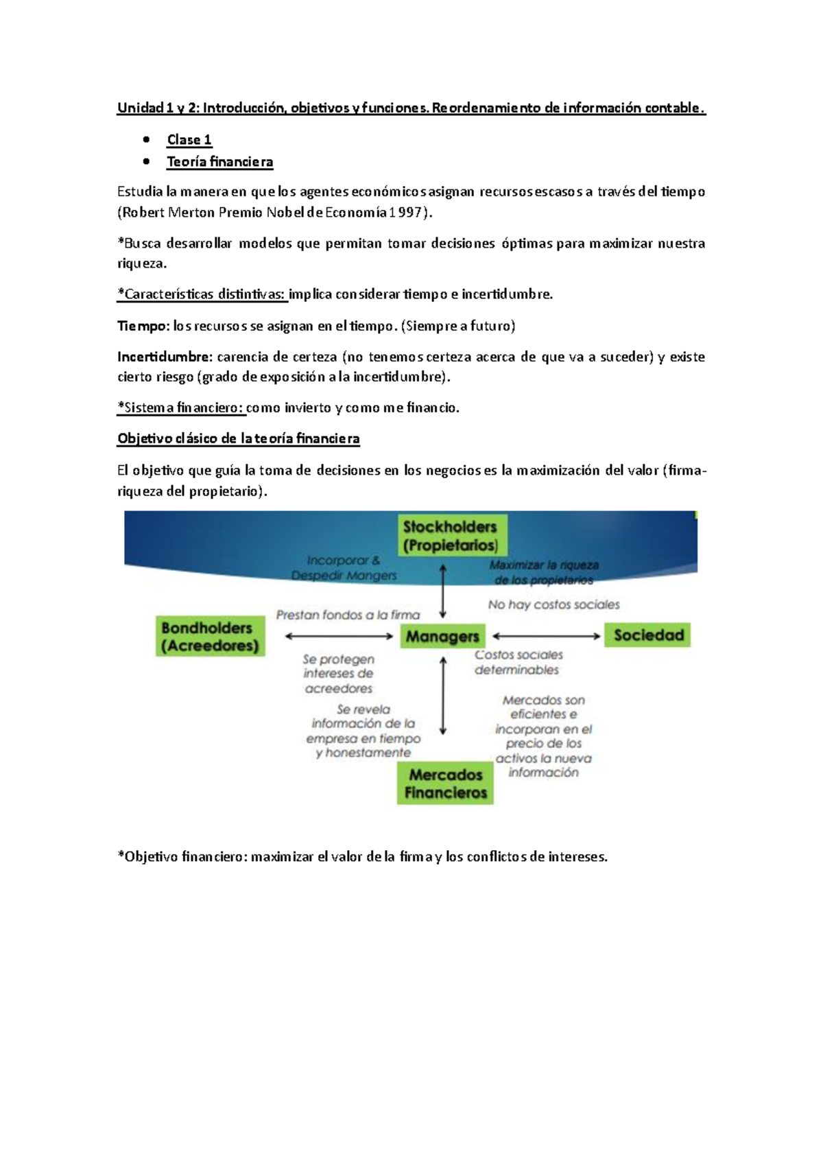 Apunte Clase 1: Introducción a la Teoría Financiera y Análisis Contable ...