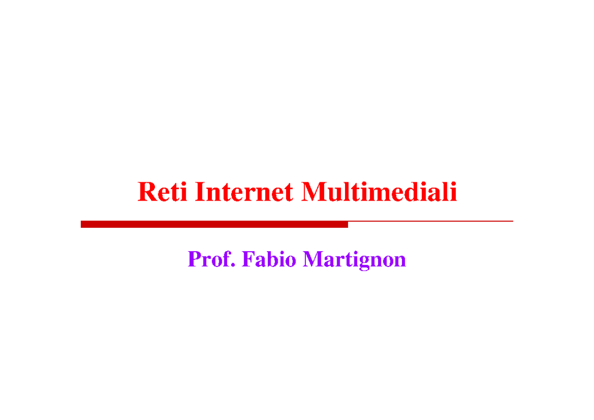 A-Protocols & Communication Services - Lecture Slides - Studocu