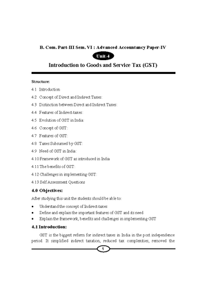 Internship Project Report - Internship Project Report On “GST , Return ...