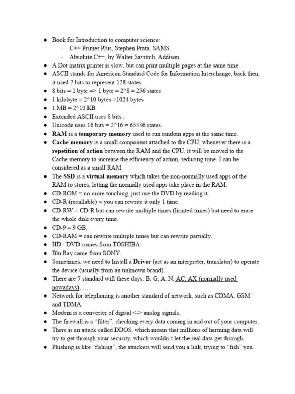 CS101: Intro to Computer Science - Key Concepts and Terminology - Studocu