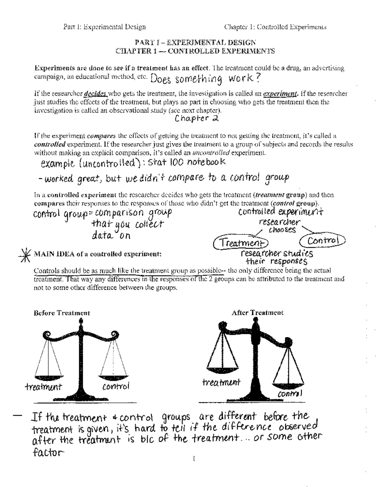 Data1001: Notes on Controlled Experiments and Data Analysis Techniques ...