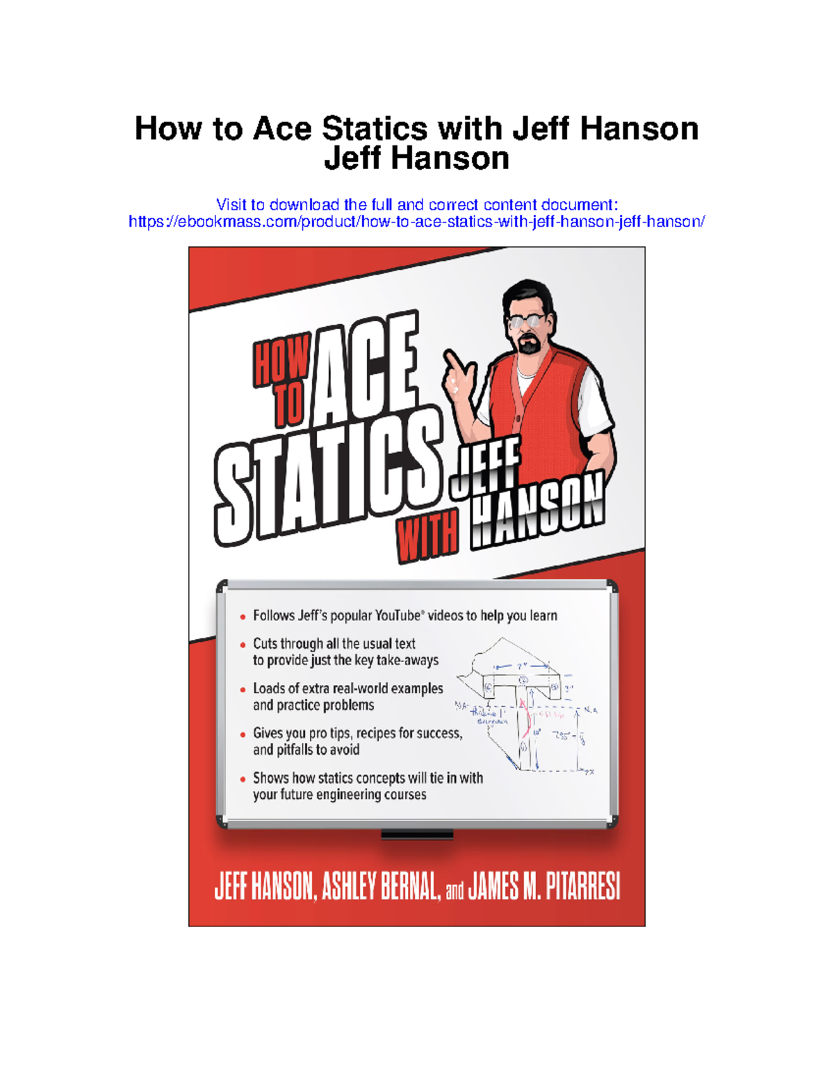 How to Ace Statics: Jeff Hanson's Comprehensive Chapter Guide - Studocu