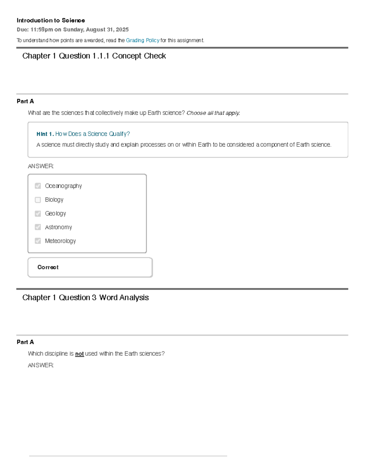 Earth Science 101: Intro to Concepts & Scientific Method - Studocu