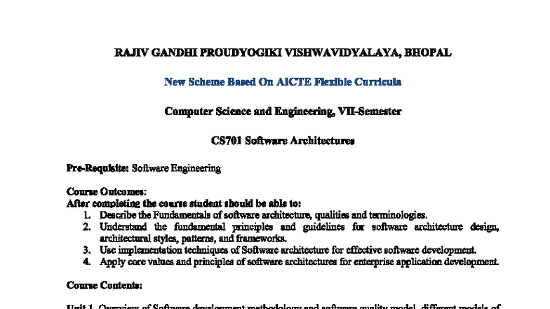 RGPV Syllabus 7th sem CSE - RAJIV GANDHI PROUDYOGIKI VISHWAVIDYALAYA ...