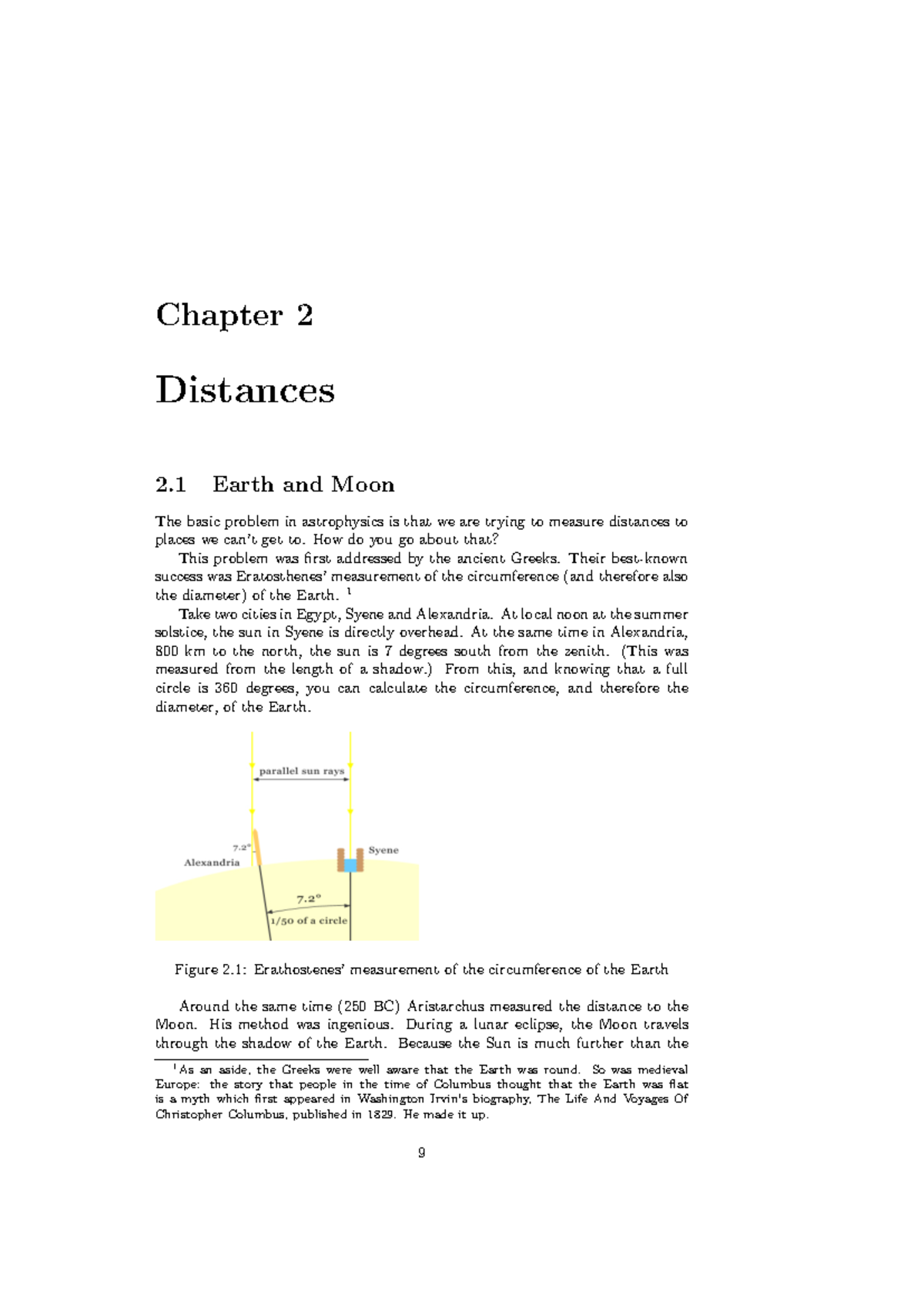Astrophysics Chapter 2: Measuring Distances – Earth, Moon, and Stars ...